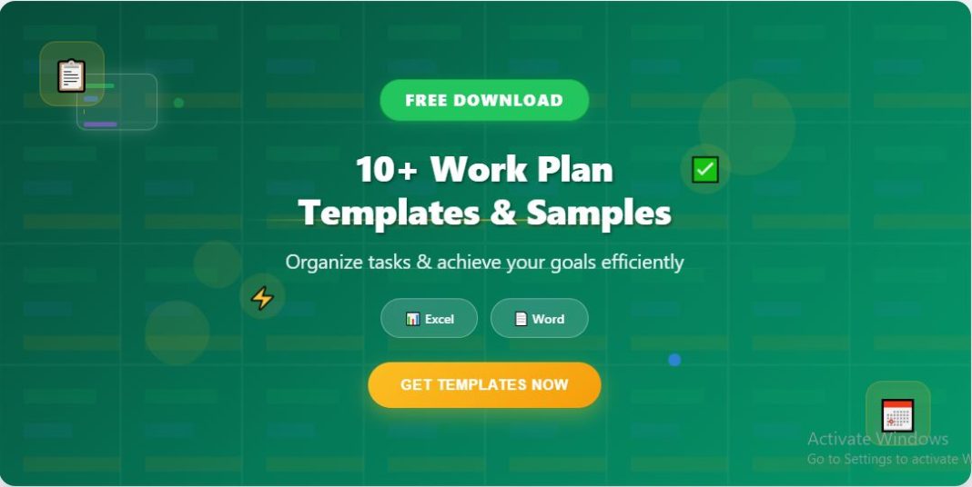 10+ Free Work Plan Templates & Samples (Excel / Word) - Learn Management