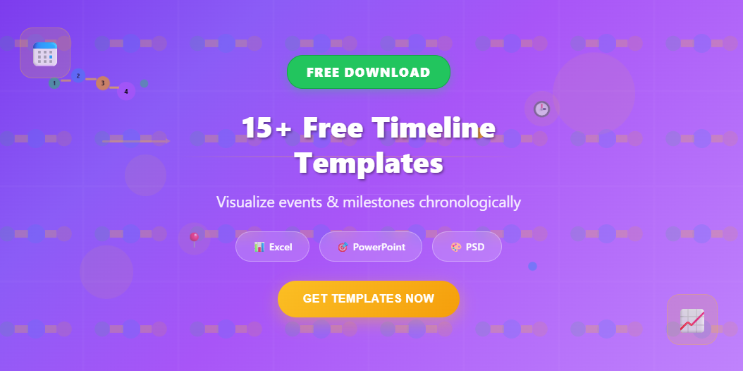 15+ Free Timeline Templates (Excel, PowerPoint And PSD) - Learn Management