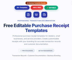 25+ Free Editable Purchase Receipt Templates (Word and Excel) - Learn ...