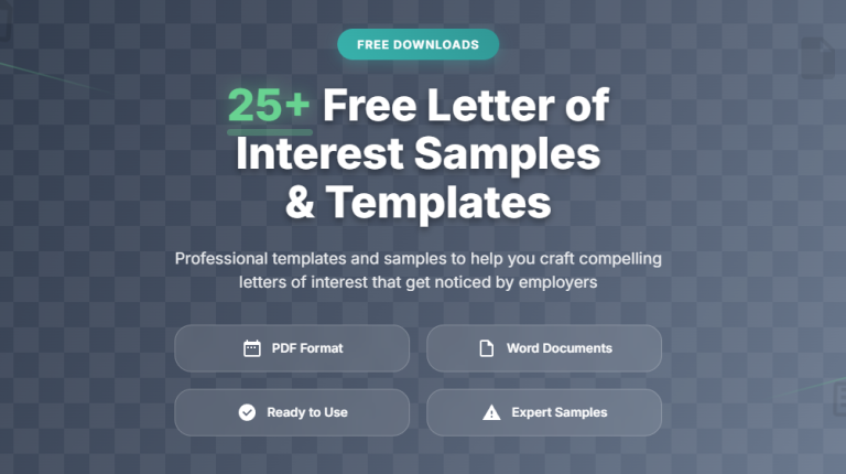 25+ Free Letter of Interest Samples & Templates in PDF and Word - Learn ...
