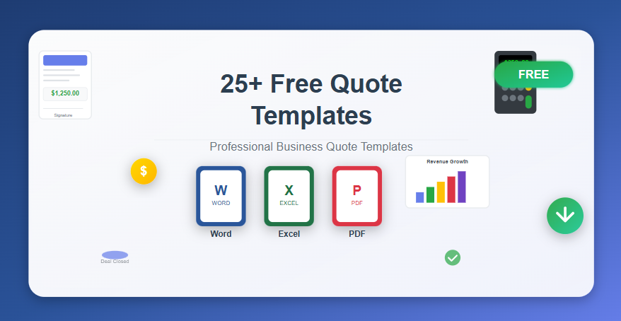 25+ Free Quote Templates (Word,Excel,PDF) - Learn Management