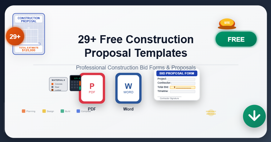 29+ Free Construction Proposal Template and Construction Bid Forms (PDF ...