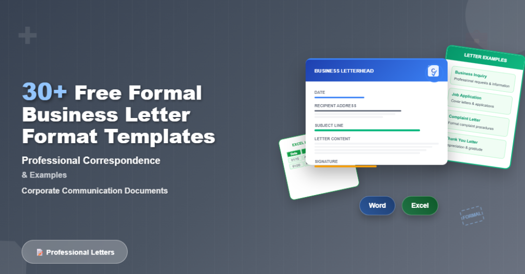 30+ Free Formal ,Business Letter Format Templates and Examples (Word ...