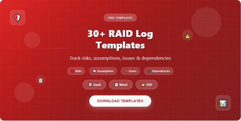 30+ Free RAID Log Templates (Trackers / Planners) - Learn Management