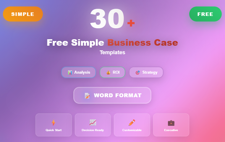 30+ Free Simple Business Case Templates in (Word) - Learn Management