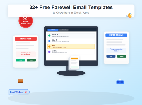 32+ Free Farewell Email Templates to Coworkers in (Excel,Word) - Learn ...