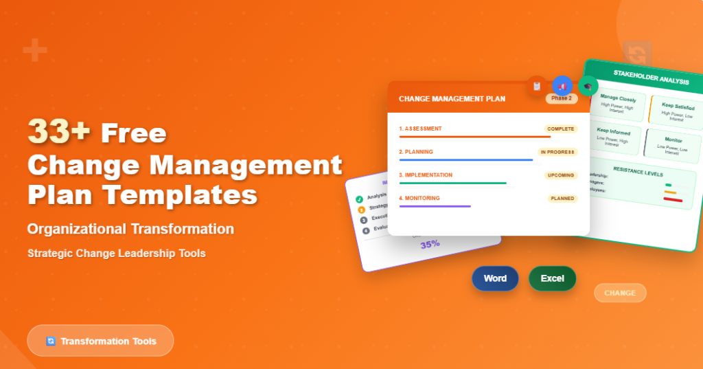 33+ Free Change Management Plan Templates (Word,Excel) - Learn Management