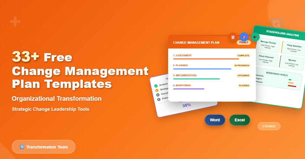 33+ Free Change Management Plan Templates (Word,Excel) - Learn Management