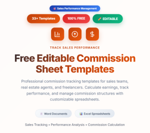 33+ Free Editable Commission Sheet Templates (Word and Excel) - Learn ...