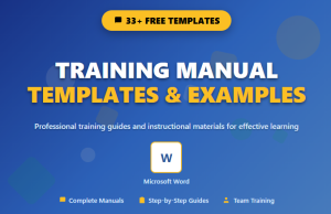 33+ Free Training Manual Templates and Examples in (MS Word) - Learn ...