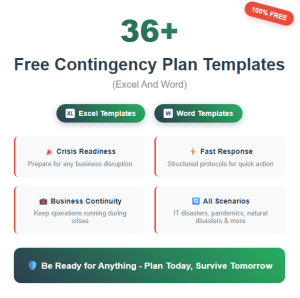 36+ Free Contingency Plan Templates (Excel And Word ) - Learn Management