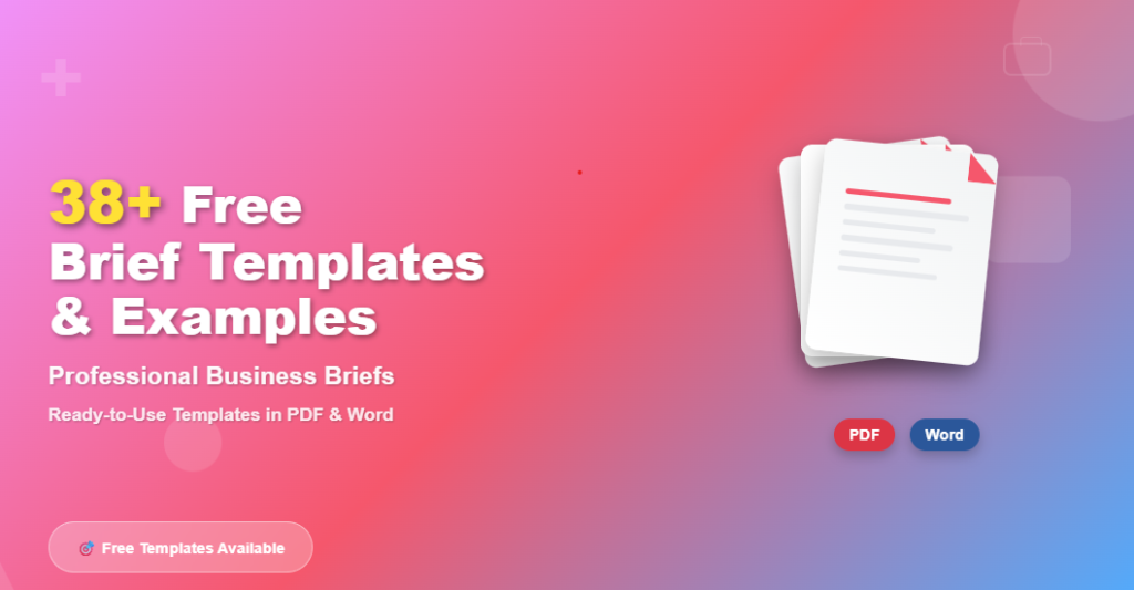 38+ Free Brief Templates and Examples (PDF,Word) - Learn Management