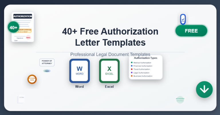 40+ Free Authorization Letter Samples and Templates (Word,Excel ...
