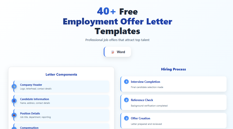 40+ Free Employment Offer Letter Templates In [Word] - Learn Management