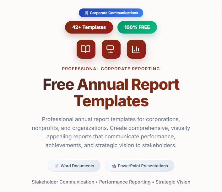 42+ Free Annual Report Templates (Word and PPT) - Learn Management