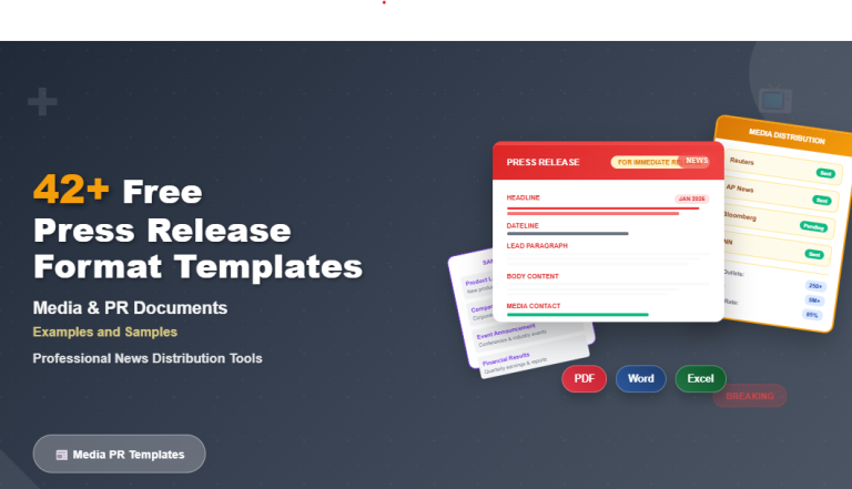 42+ Free Press Release Format Templates, Examples and Samples (PDF,Word ...