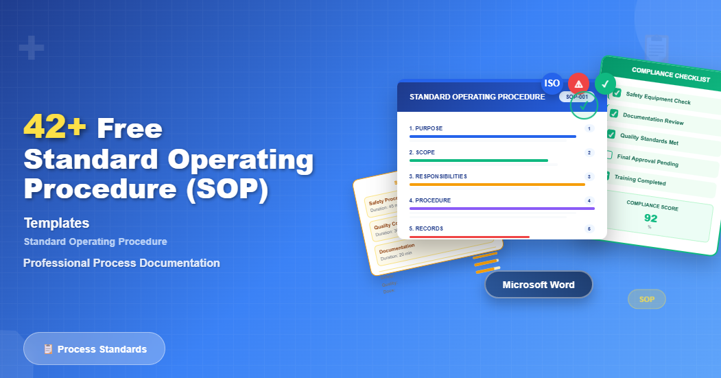 42+ Free Standard Operating Procedure (SOP) Templates in (Word) - Learn ...