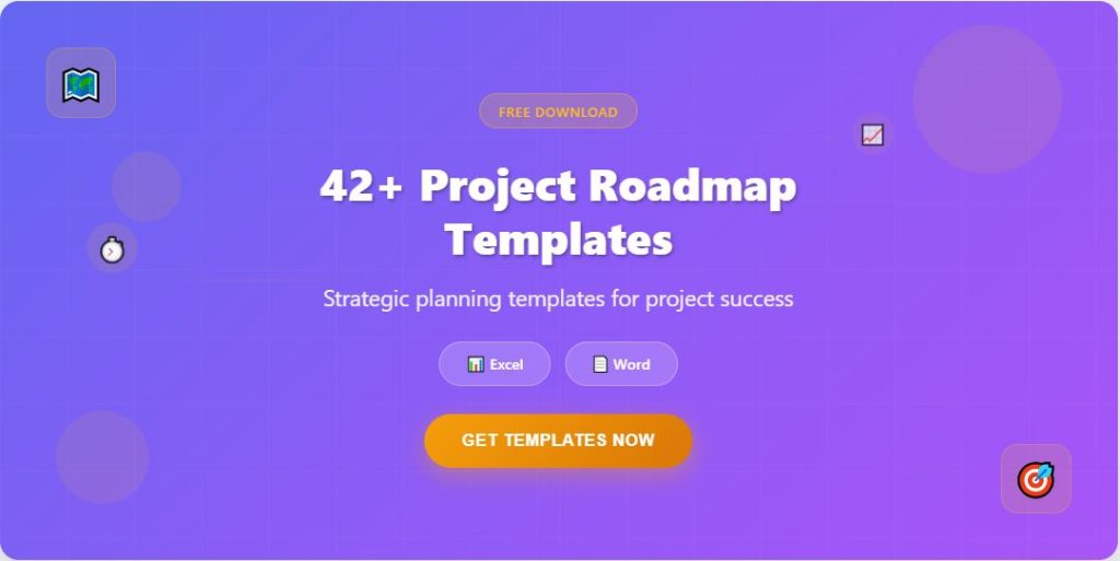 42+ Project Roadmap Templates Free Download in Excel and Word - Learn ...