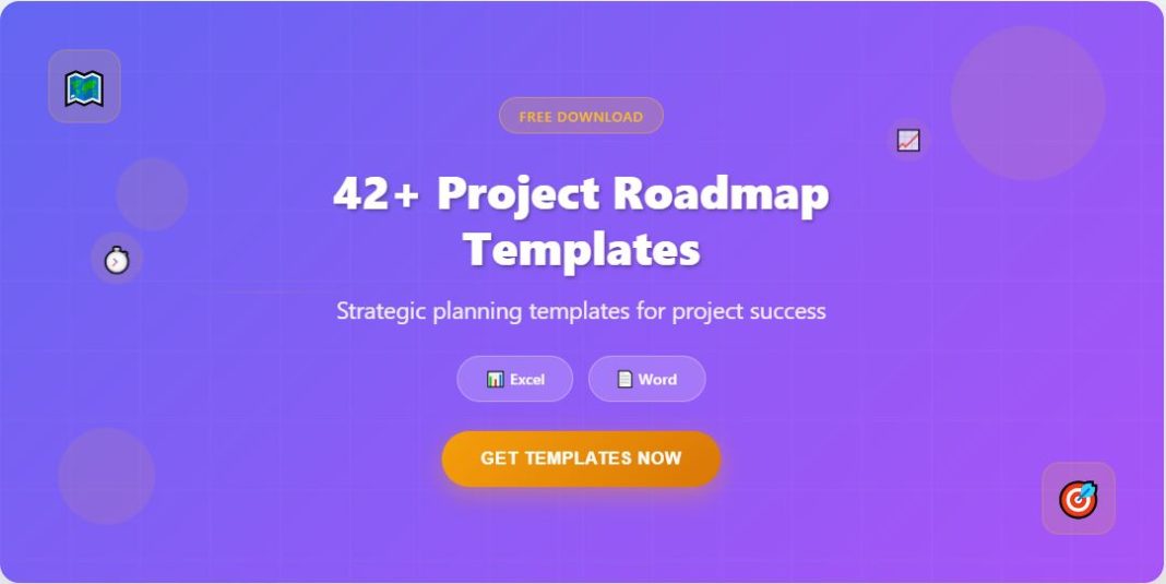 42+ Project Roadmap Templates Free Download in Excel and Word - Learn ...