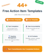 44+ Free Action Item Templates (MS Word and Excel) - Learn Management