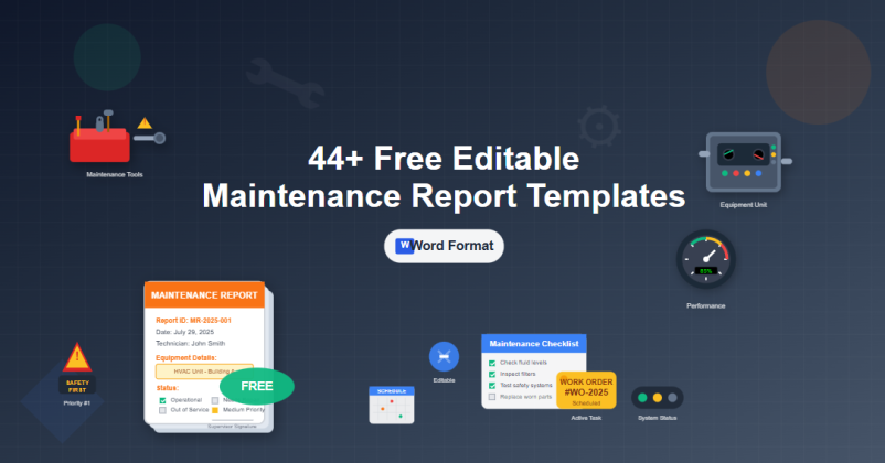 44+ Free Editable Maintenance Report Templates in [Word] - Learn Management