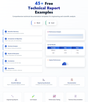 45+ Free Technical Report Examples (Word and Excel) - Learn Management