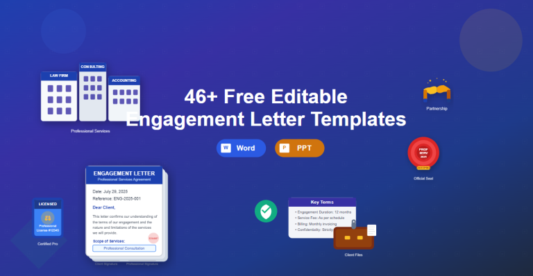46+ Free Editable Engagement Letter Templates (Word,PPT) - Learn Management