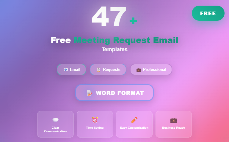 47+ Free Meeting Request Email Templates (word) - Learn Management