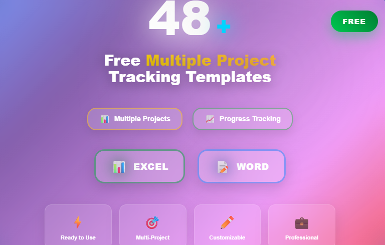 48+ Free Multiple Project Tracking Templates (Excel and Word) - Learn ...