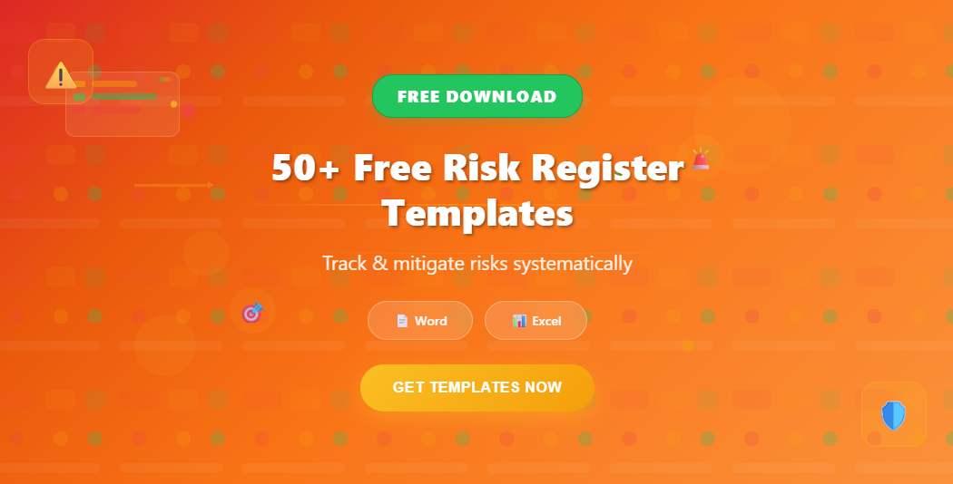 50+ Free Risk Register Templates (Word And Excel) - Learn Management