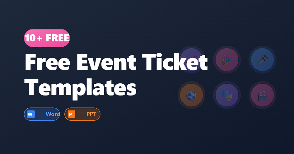 10+ FREE Event Ticket Templates (Word and PPT) - Learn Management