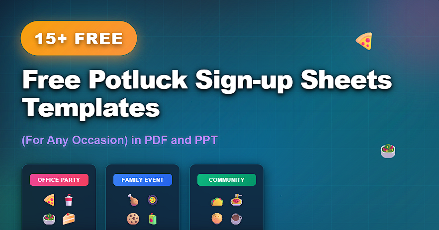 15+ Free Potluck Sign-up Sheets (For Any Occasion) in PDF and PPT ...