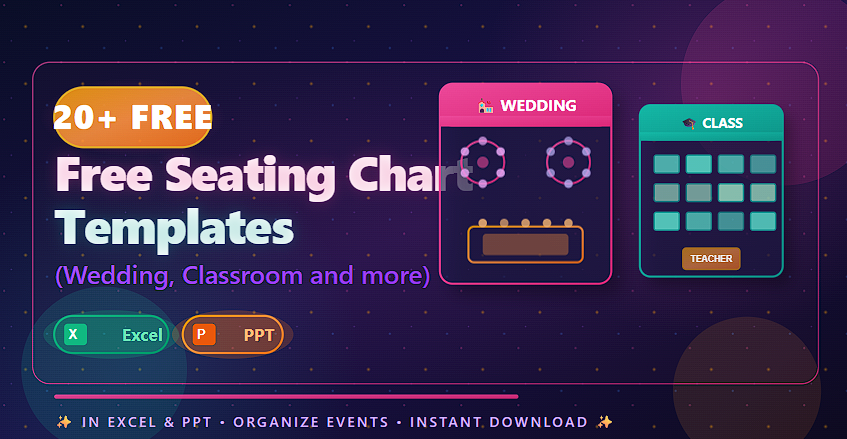 20+ Free Seating Chart Templates (Wedding,Classroom and more) in Excel ...