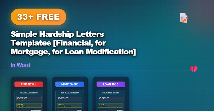 33+ Free Simple Hardship Letters Templates [Financial, for Mortgage ...