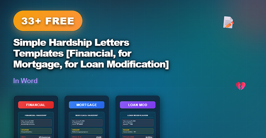 33+ Free Simple Hardship Letters Templates [Financial, for Mortgage ...