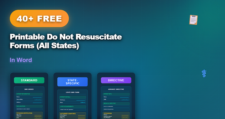 40+ Free Printable Do Not Resuscitate Forms (All States) In Word ...