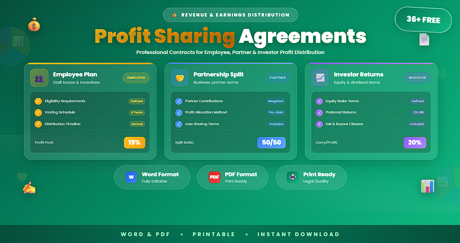 36+ Free Profit Sharing Agreements In (Word And PDF) - Learn Management