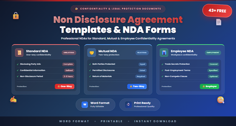 43+ Free Non Disclosure Agreement Templates [NDA Forms] In Word - Learn ...