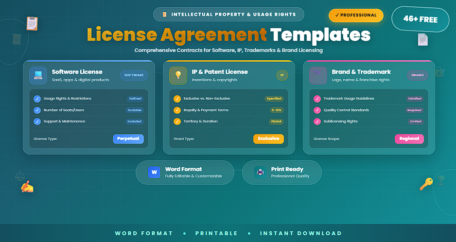 46+ Free Professional License Agreement Templates In (Word) - Learn ...