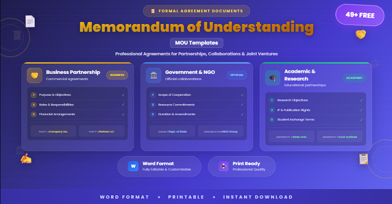 49+ Free Memorandum of Understanding Templates In (Word) - Learn Management