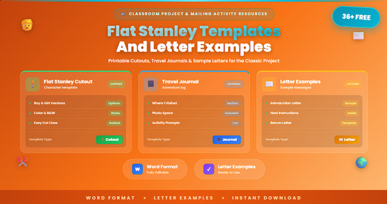 36+ Free Flat Stanley Templates And Letter Examples In (Word) - Learn ...